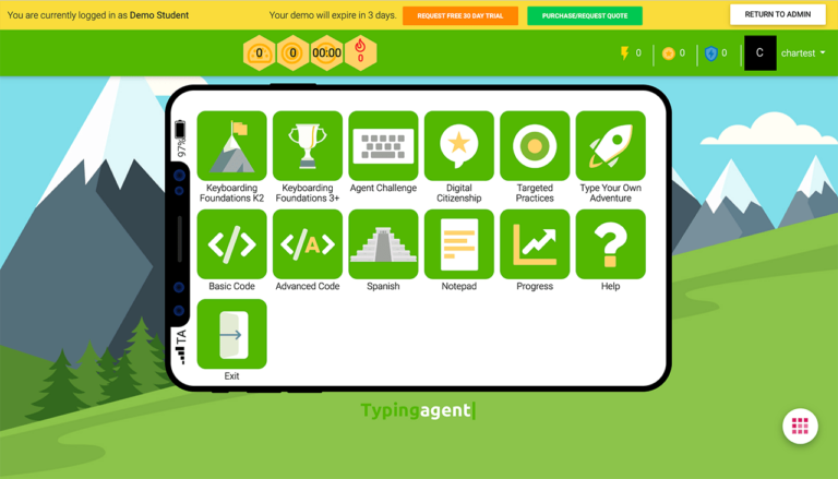Schools & Districts – Typing Agent